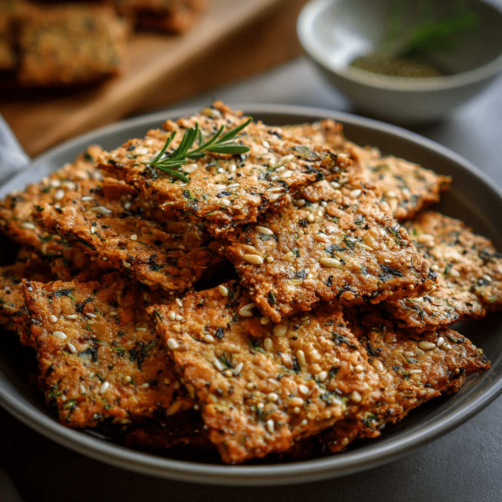 Galletas Saludables de Semillas y Calabacín: El Cracker Crujiente y Nutritivo Ideal para tus ...